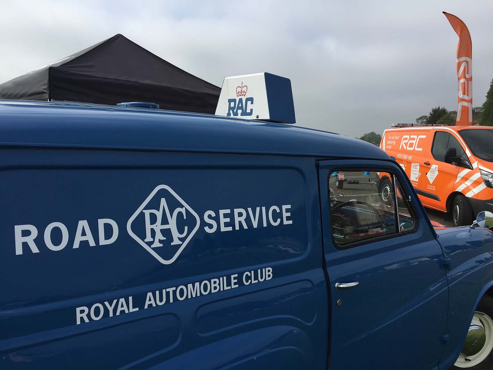 RAC go vintage at Chateau Impney Hill Climb