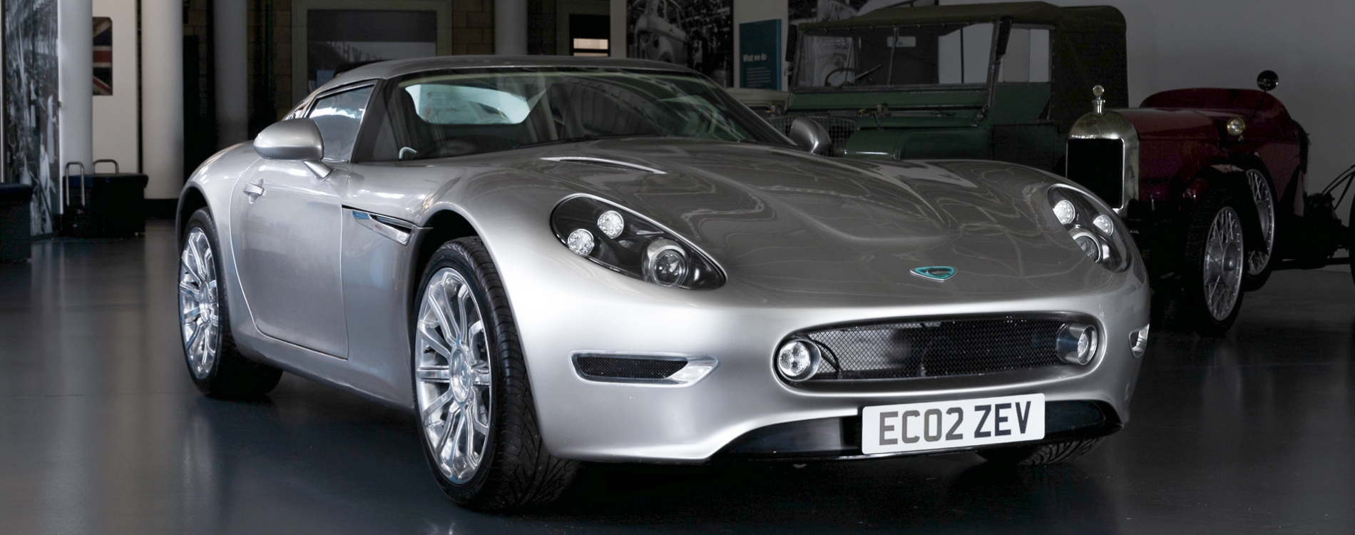 Lightning GT electric on display at British Motor Museum